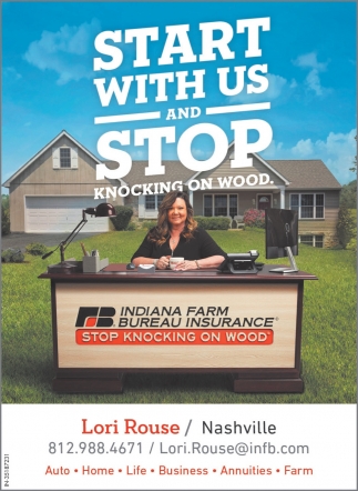 Start With Us and Stop Knocking On Wood, Indiana Farm Bureau Insurance ...